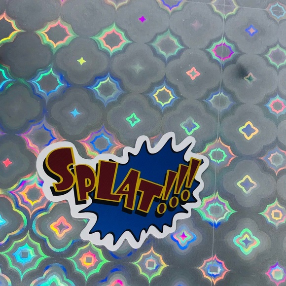 Wall Decor | Splat Action Bubble Comic Book Vibes Contrast Sticker ...